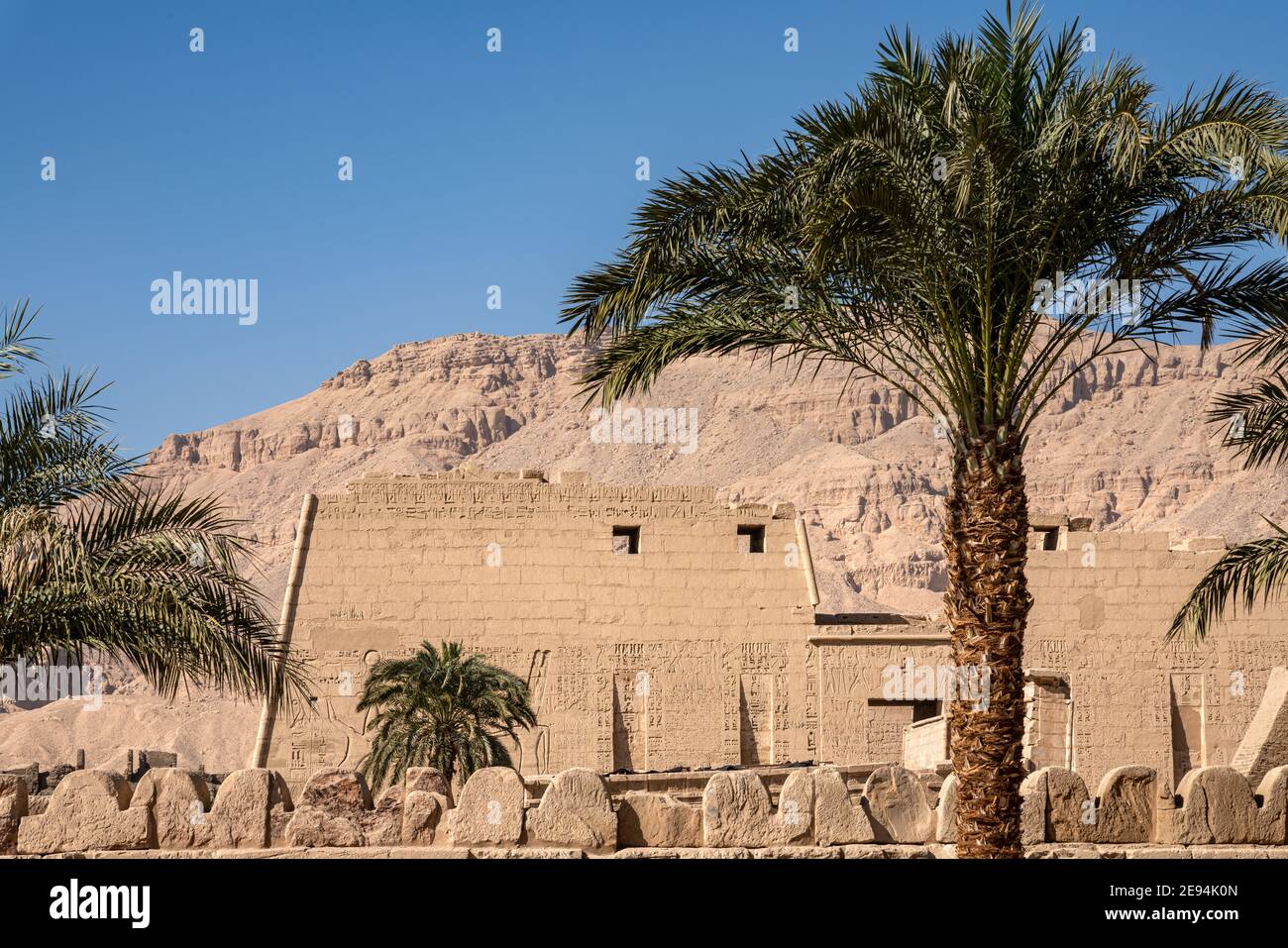 Medinet Habu Temple, Luxor, Egypt Stock Photo - Alamy