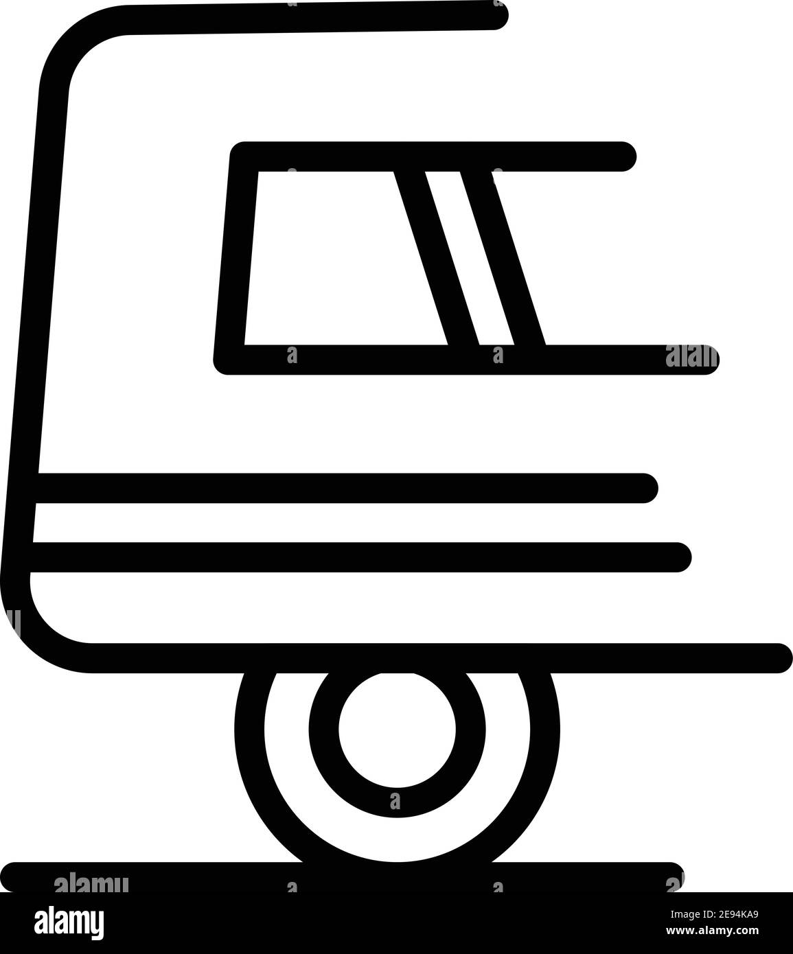 Truck trunk icon. Outline truck trunk vector icon for web design ...