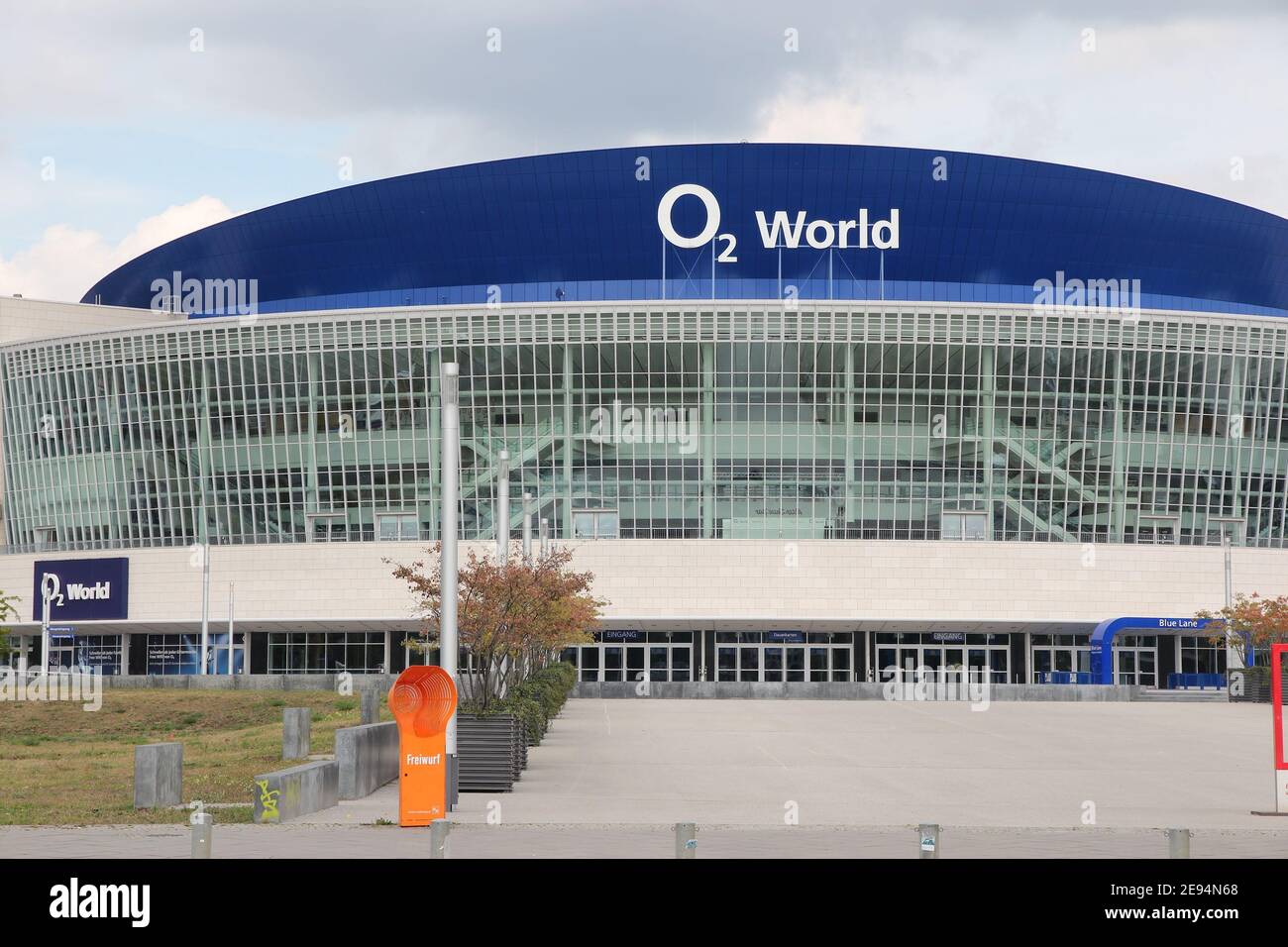 BERLIN, GERMANY - AUGUST 26, 2014: O2 World, a multi-use indoor arena ...