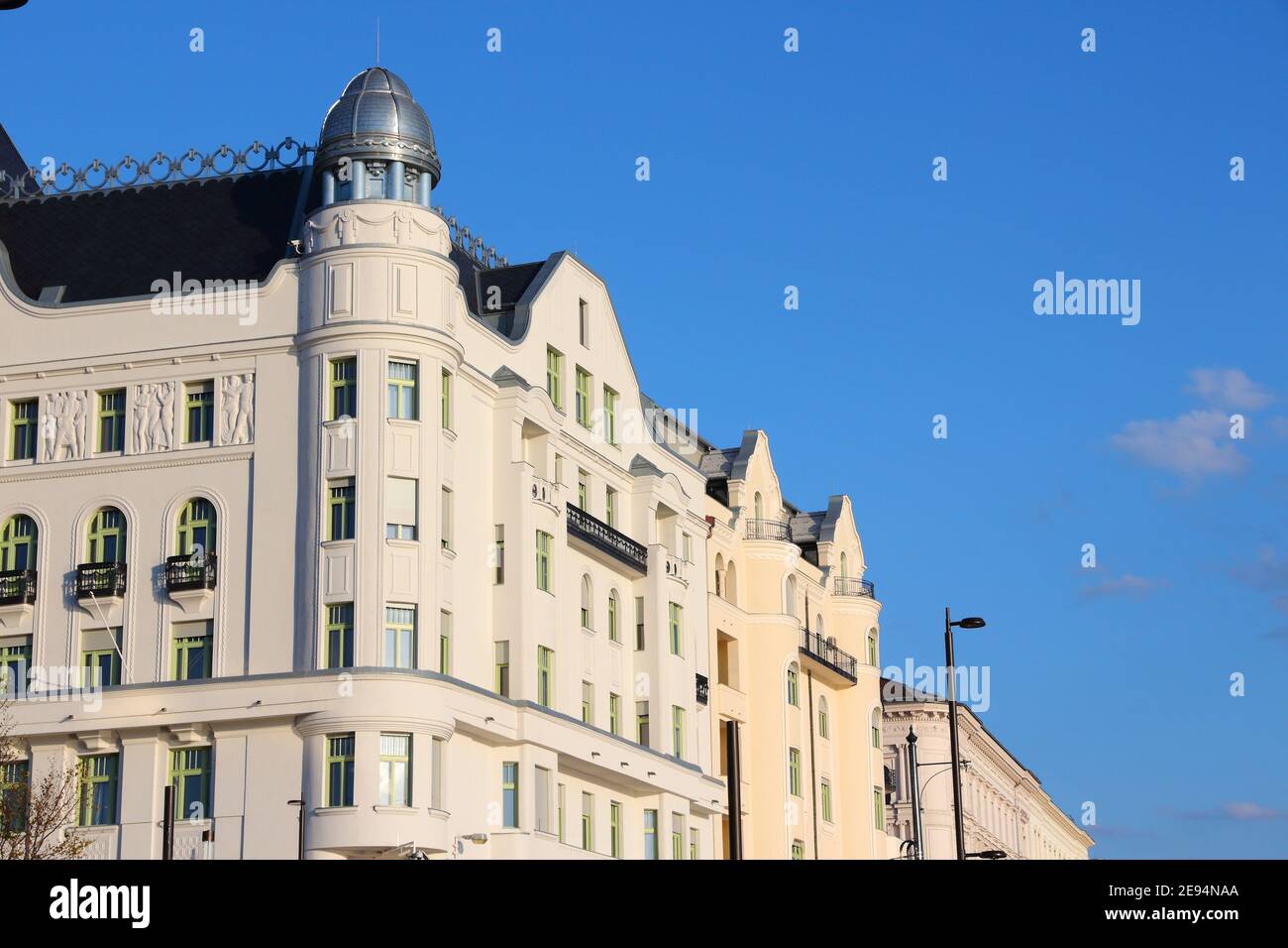Budapest, Hungary - old residential architecture of Pest district ...