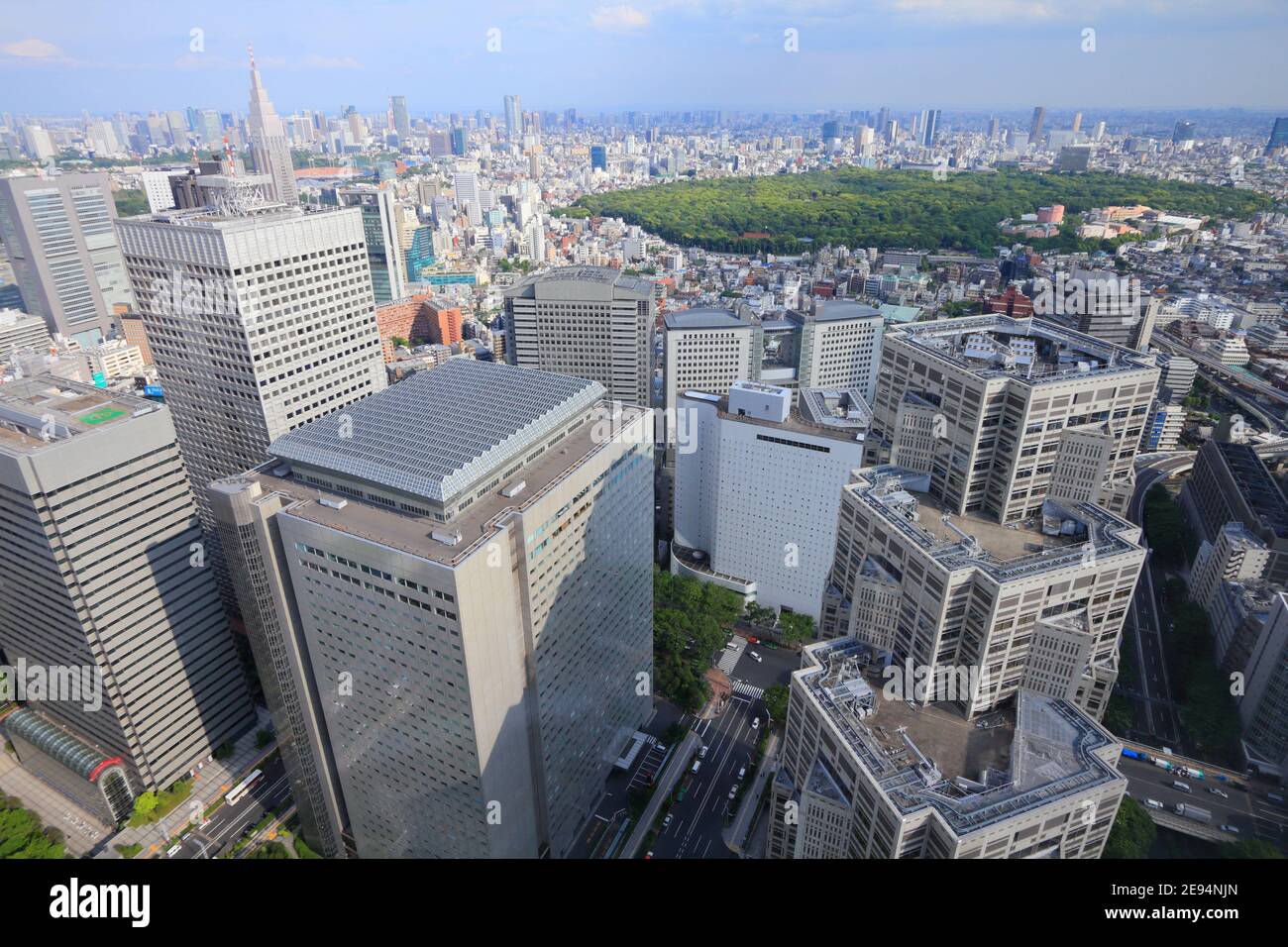 Shinjuku skyline. Tokyo city, Japan. Office buildings Stock Photo - Alamy