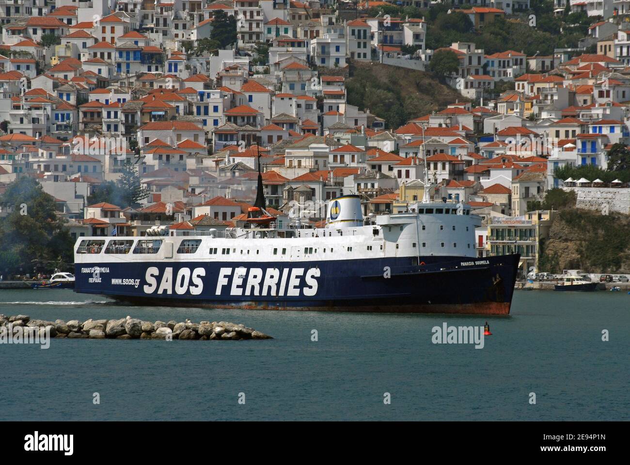 SAOS ferry PANAGIA SOUMELA (ex- Isle of Man ferry, LADY OF MANN ...
