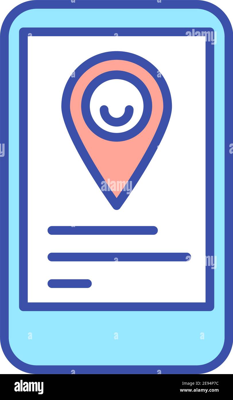Child location report app RGB color icon Stock Vector Image & Art - Alamy