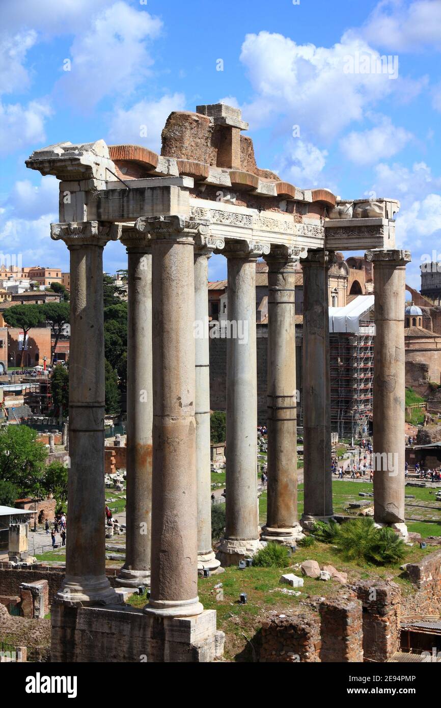 Roman Forum, ancient landmark of Rome, Italy. Architecture in Europe ...