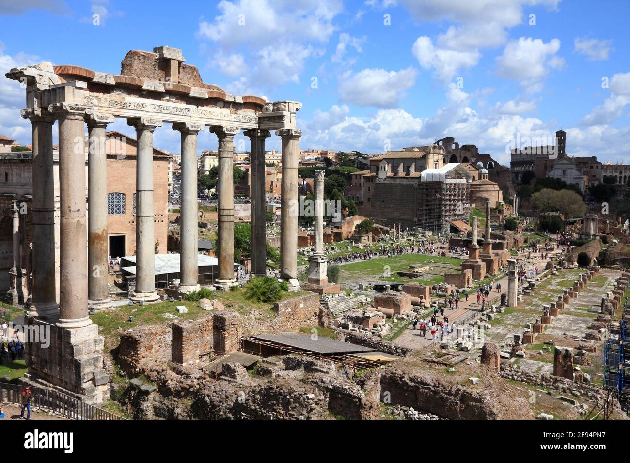 Roman Forum, ancient landmark of Rome, Italy. Architecture in Europe ...