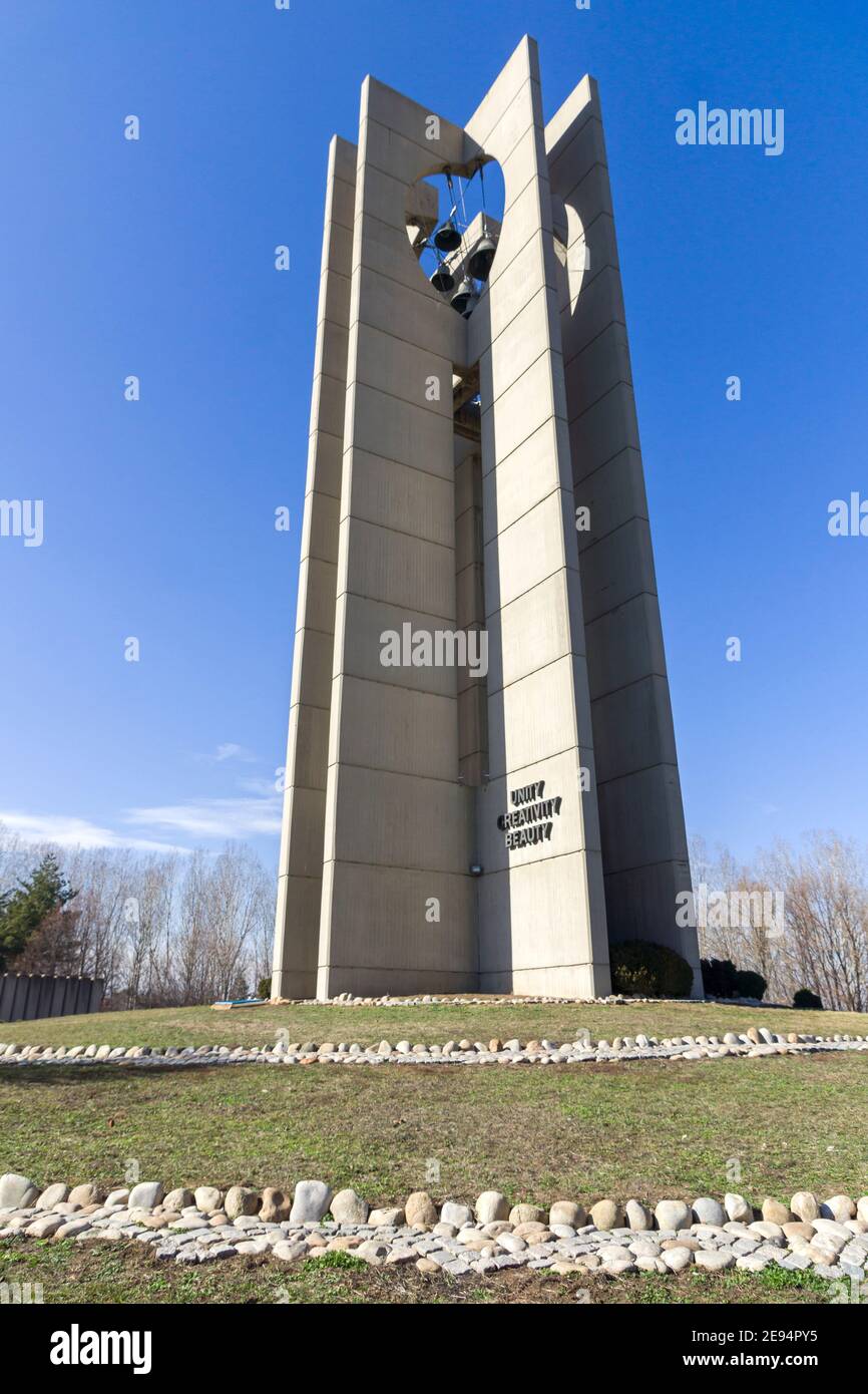 SOFIA, BULGARIA - FEBRUARY 16, 2014: Memorial of Flag of Peace (Zname ...