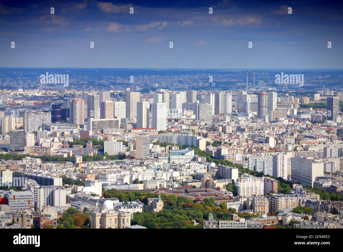 Paris, France - aerial metropolis view with skyscrapers Stock Photo - Alamy