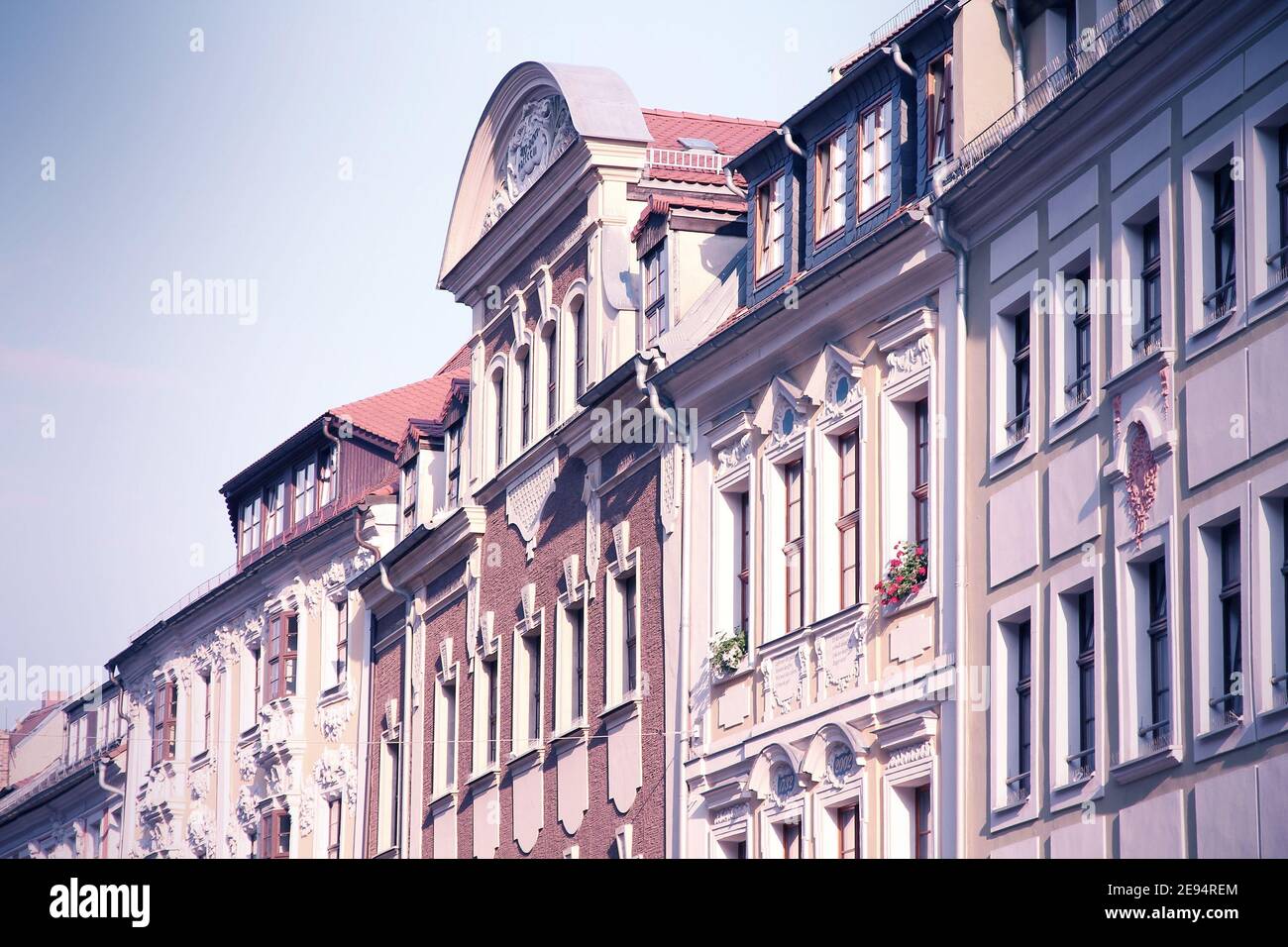 Bautzen (Budysin) - town in Saxony region, Germany. Old town view ...
