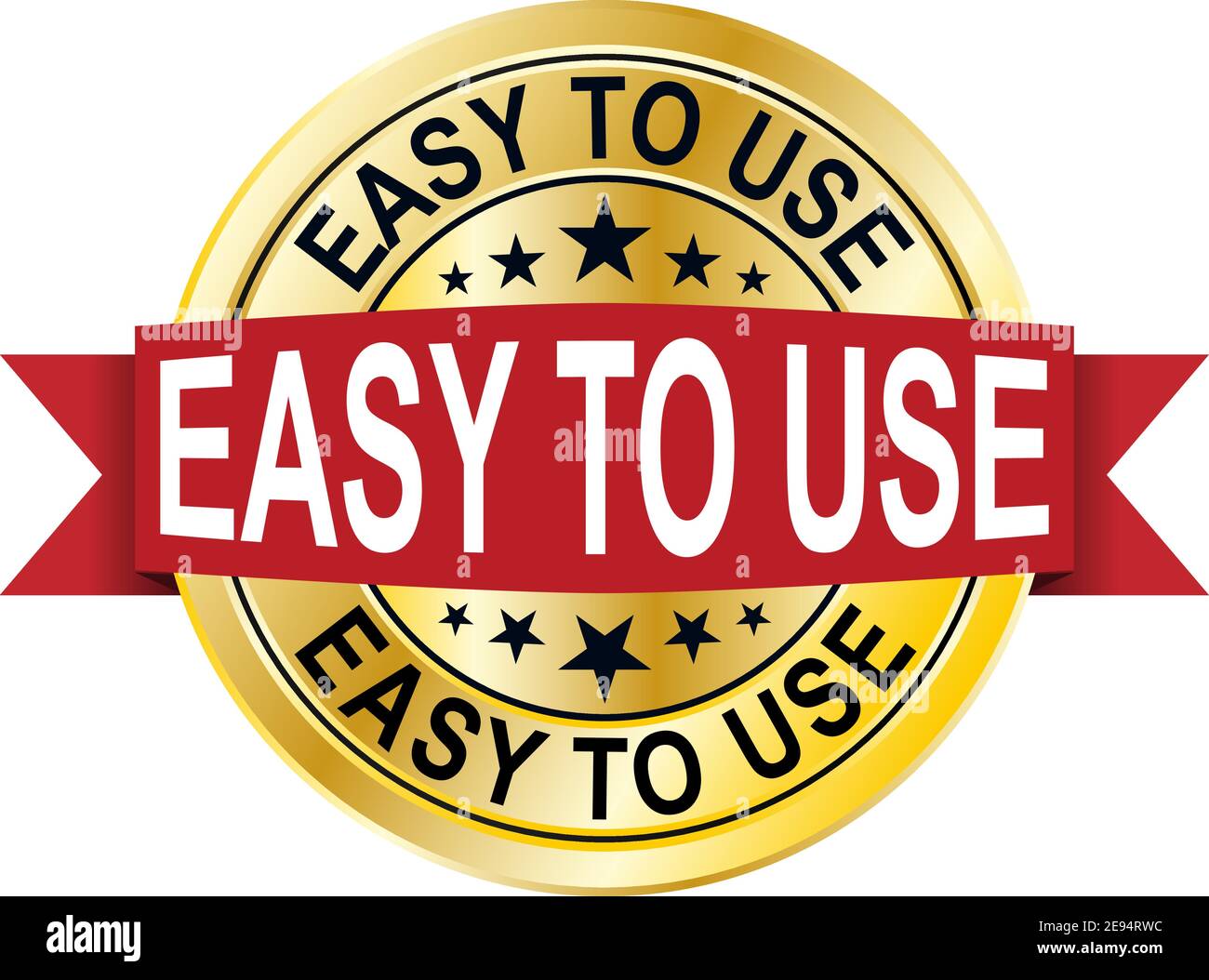 modern gold easy to use vector eps10 badge sign Stock Vector Image ...