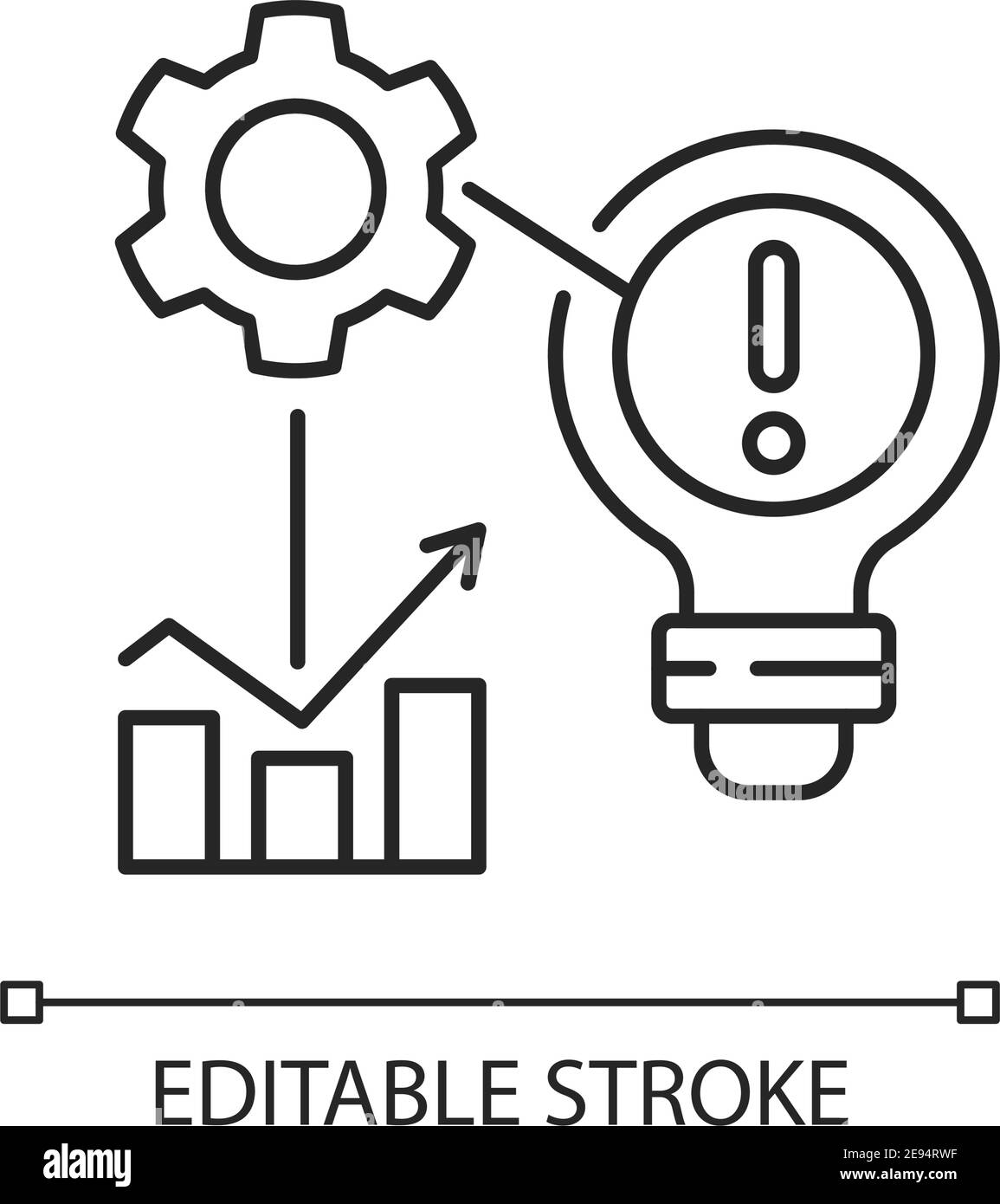 Identifying problems linear icon Stock Vector Image & Art - Alamy
