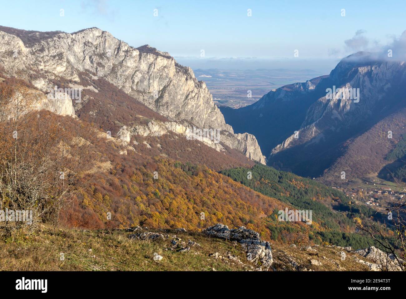 Amazing Autumn Landscape of Balkan Mountains and Vratsata pass ...