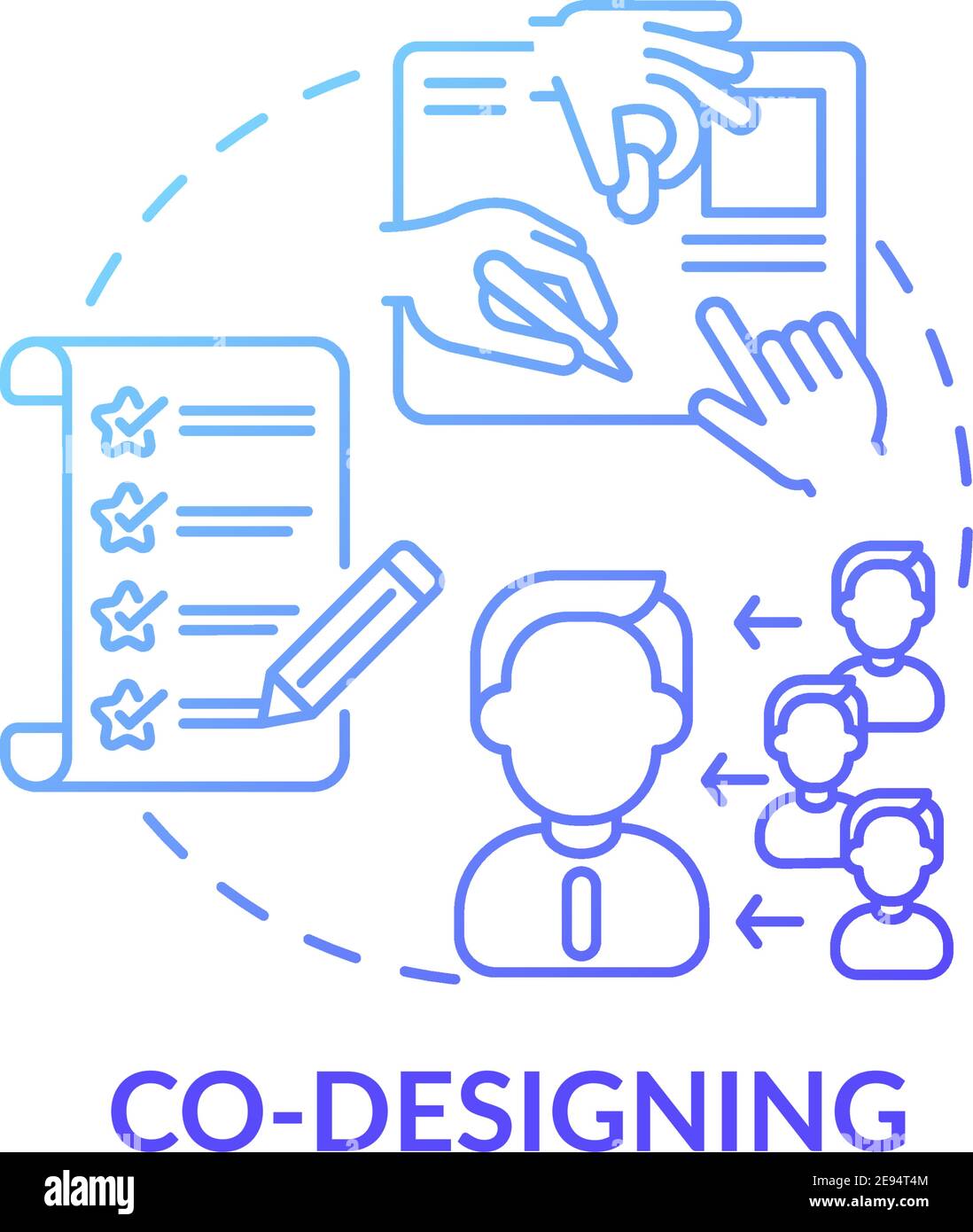 Co-designing concept icon Stock Vector Image & Art - Alamy