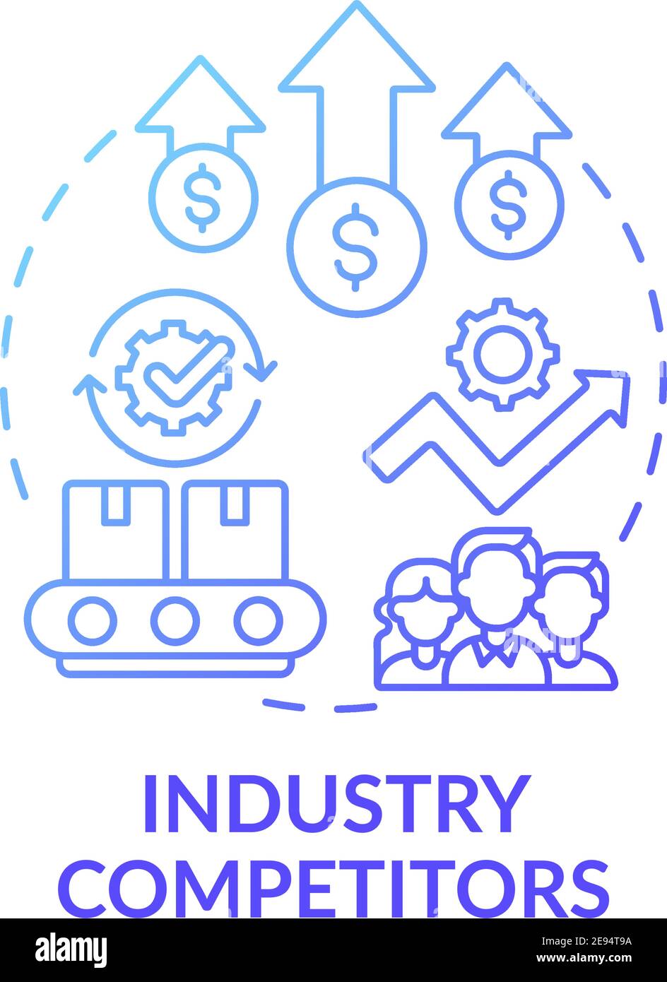 Industry competitors concept icon Stock Vector Image & Art - Alamy