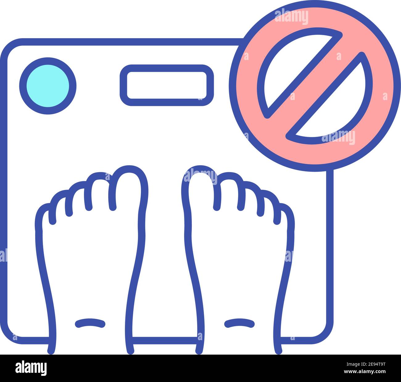 Stop weighing yourself RGB color icon Stock Vector Image & Art - Alamy