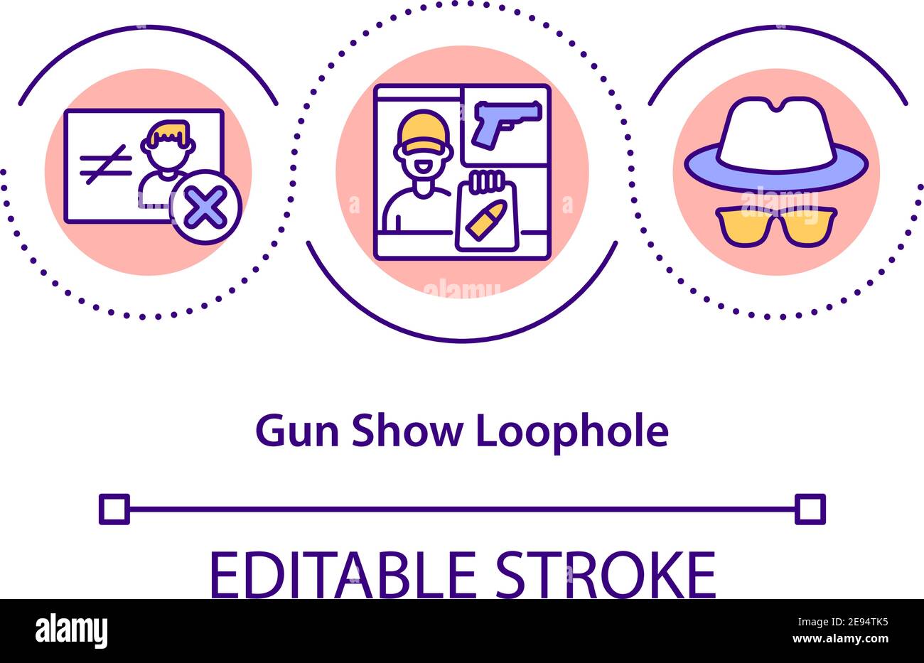 Gun show loophole Stock Vector Images - Alamy
