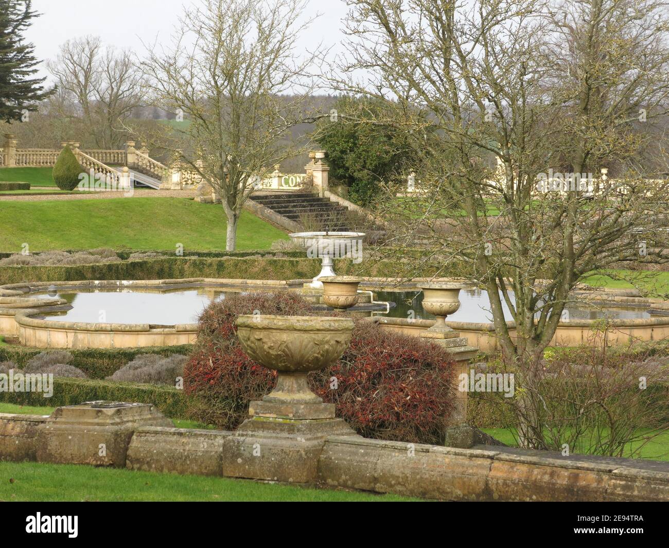 "The Terraces": the formal parterre in the grounds of Castle Ashby ...