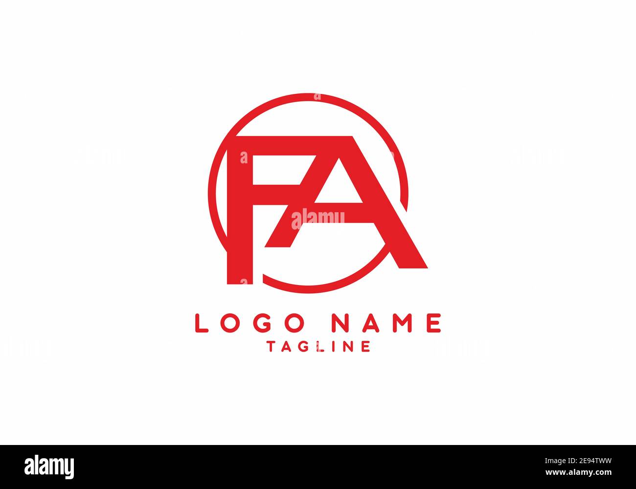 Red FA initial letter logo design Stock Vector Image & Art - Alamy