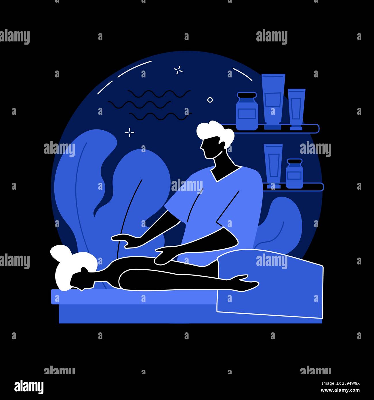 Professional massage therapy abstract concept vector illustration Stock ...