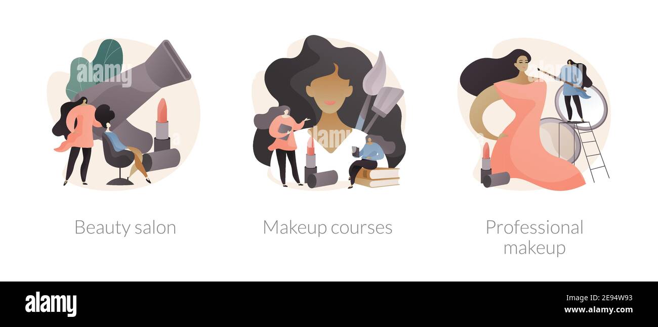 Beauty services abstract concept vector illustrations Stock Vector ...