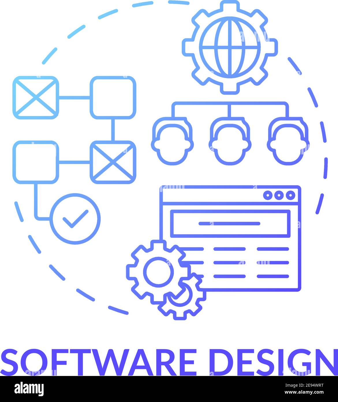 Software design concept icon Stock Vector Image & Art - Alamy