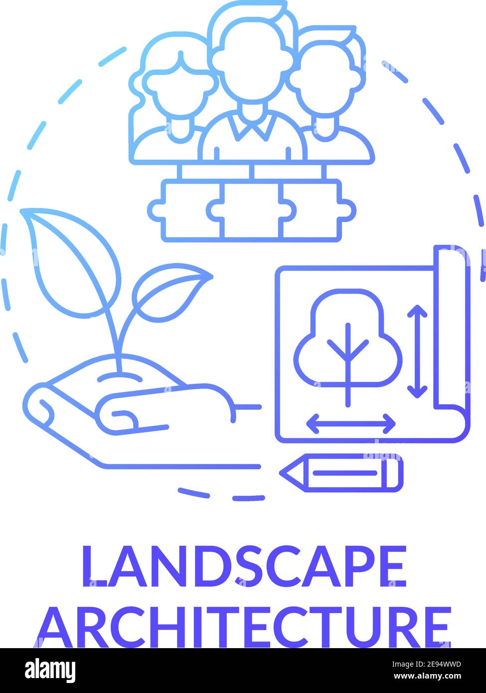 Landscape architecture concept icon Stock Vector Image & Art - Alamy
