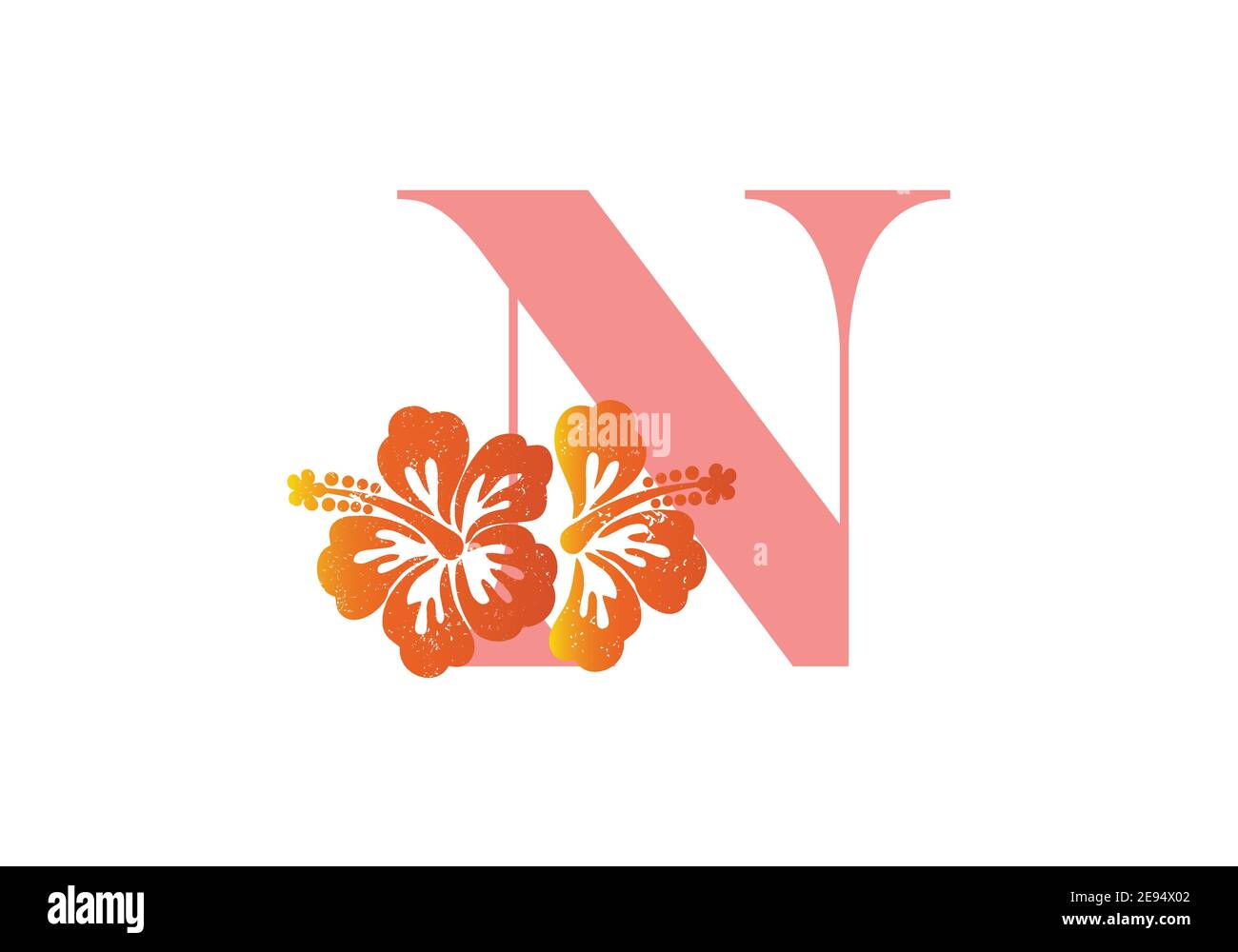 Letter n flowers Cut Out Stock Images & Pictures - Alamy