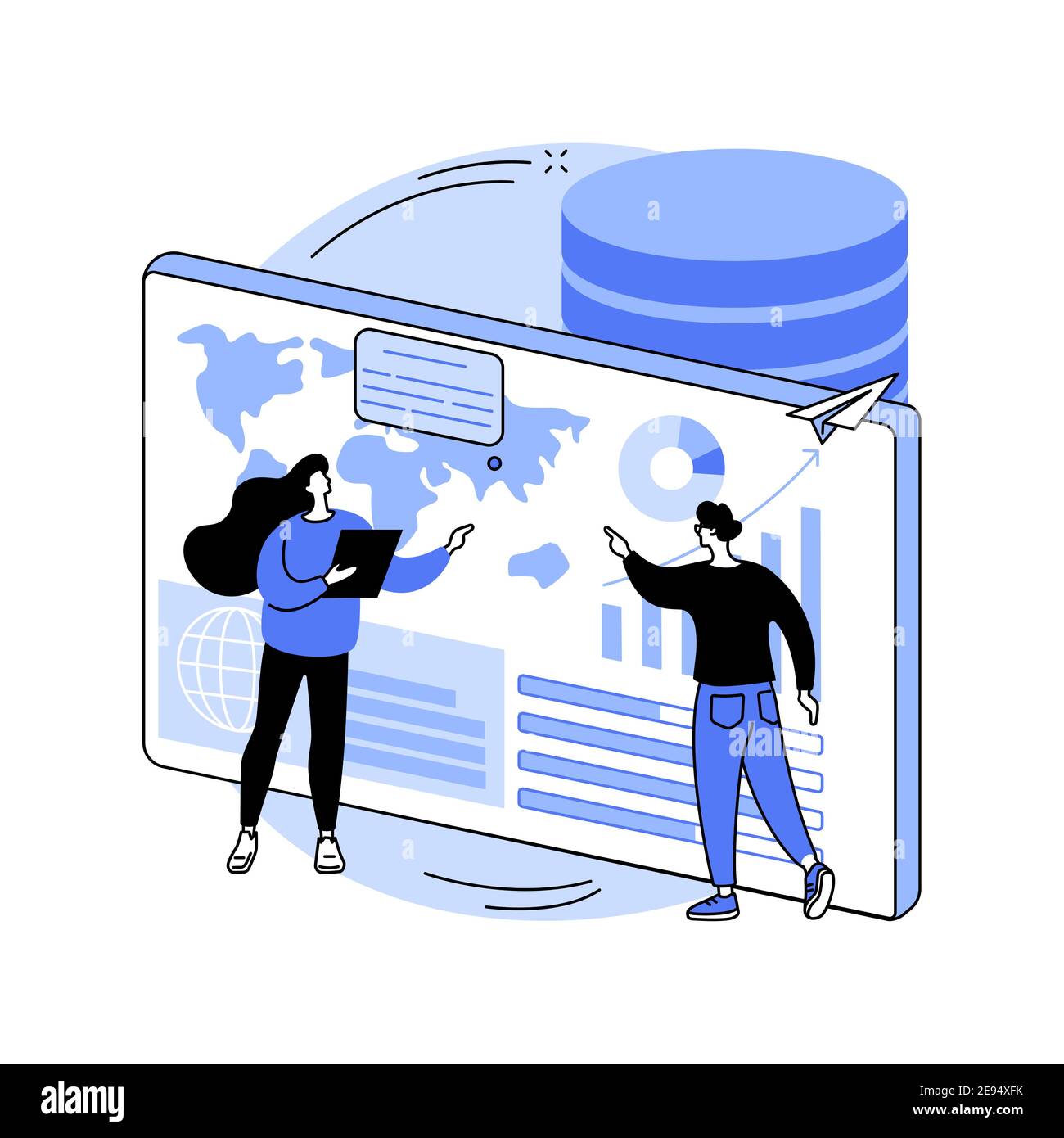 Dashboard service abstract concept vector illustration Stock Vector ...