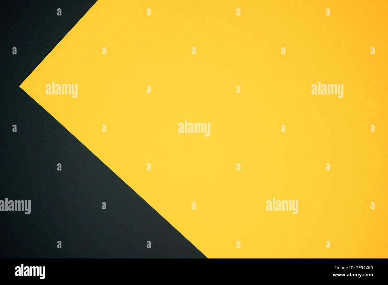 Black and yellow two tone color paper background with stripes. Abstract ...