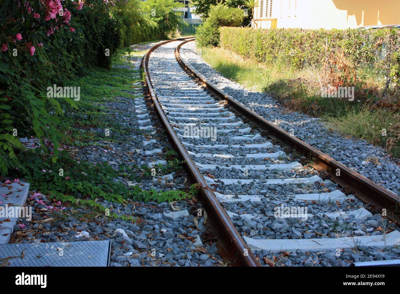 Gravel between rail tracks hi-res stock photography and images - Alamy