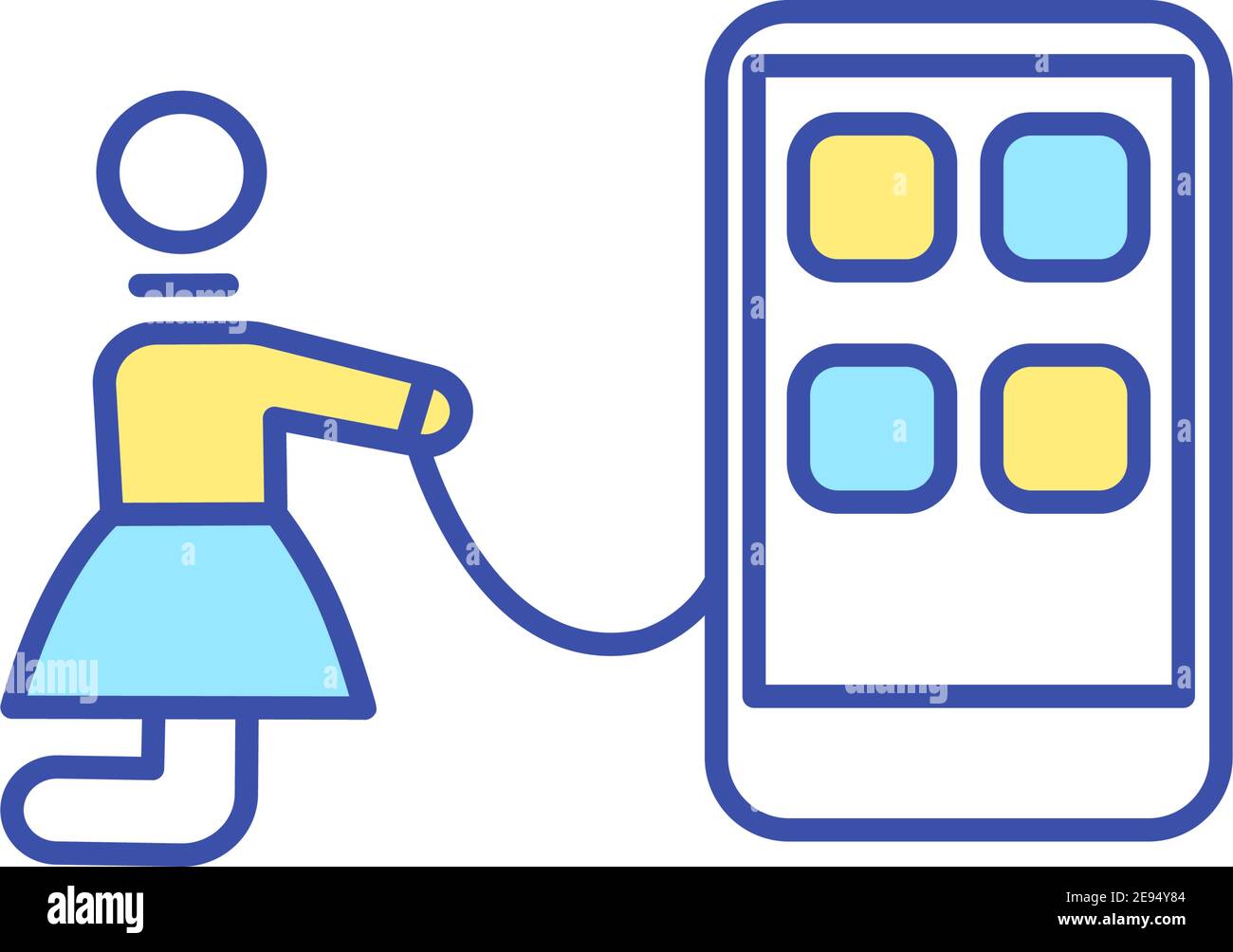 Virtual addict Cut Out Stock Images & Pictures - Alamy