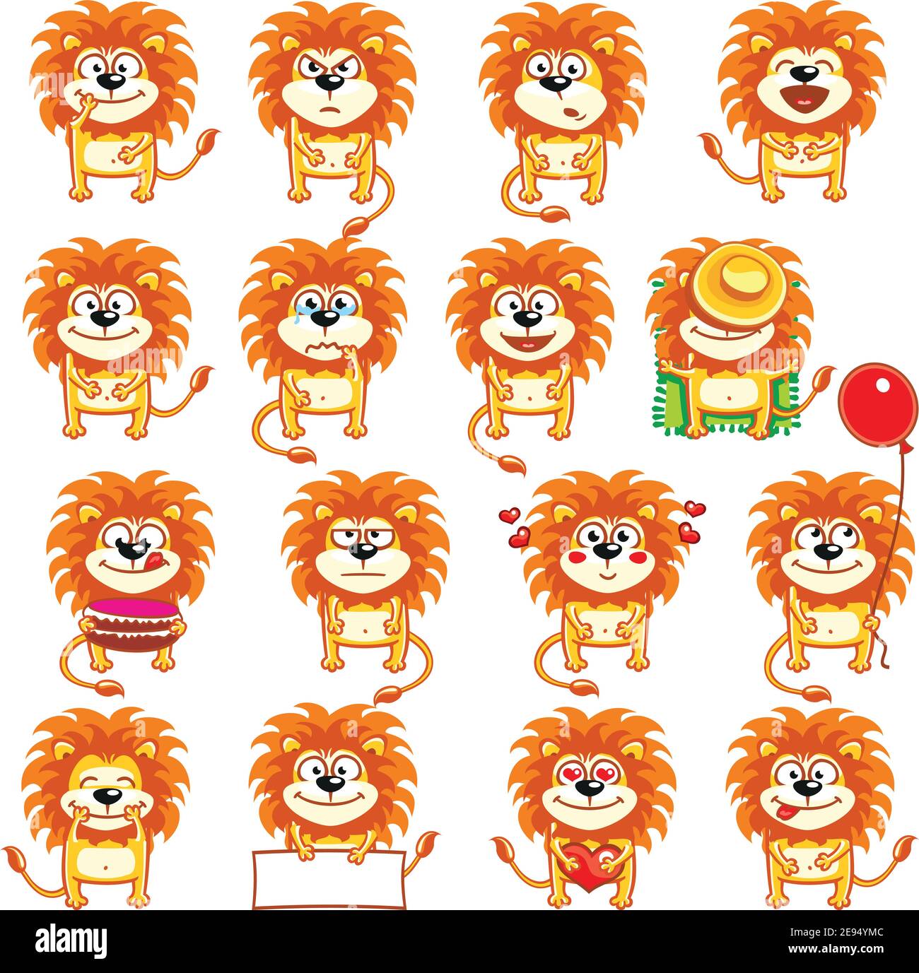 Smiling lions hi-res stock photography and images - Alamy