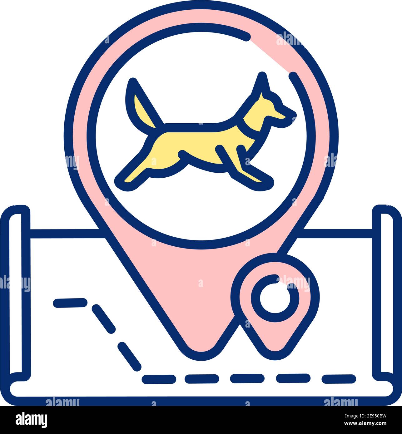 Dog sledding illustration Stock Vector Images - Alamy