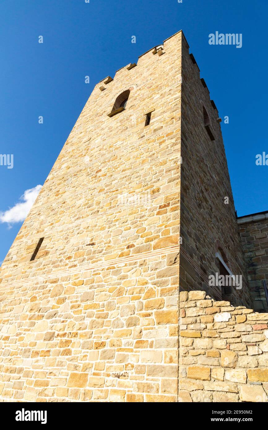 Sunset view of Ruins of The capital city of the Second Bulgarian Empire ...