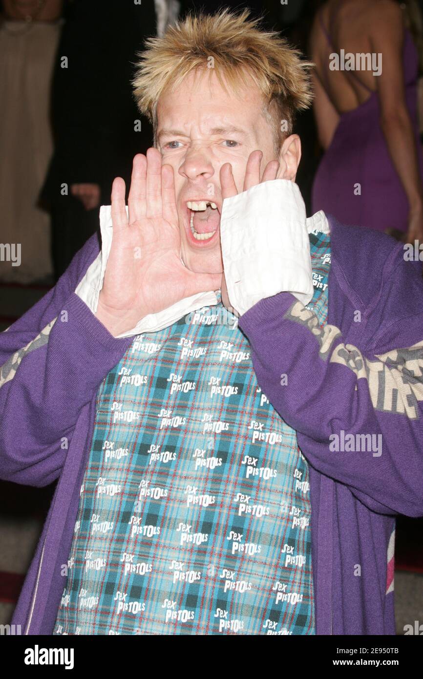 Johnny Rotten (John Joseph Lydon) attends the Metropolitan Museum of ...