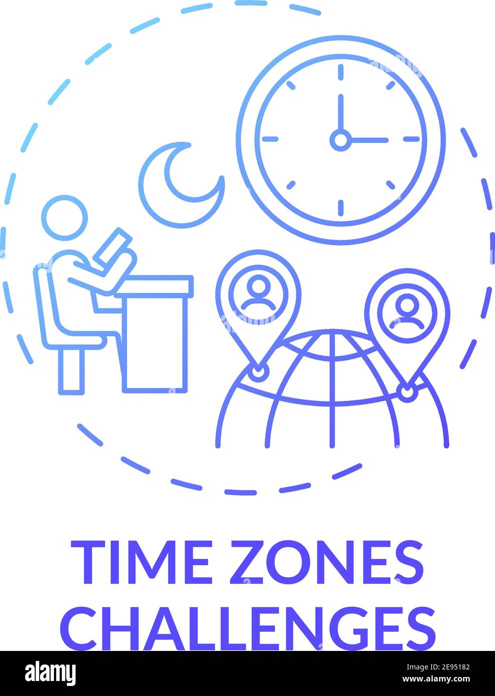 World map outline time zones hi-res stock photography and images - Alamy