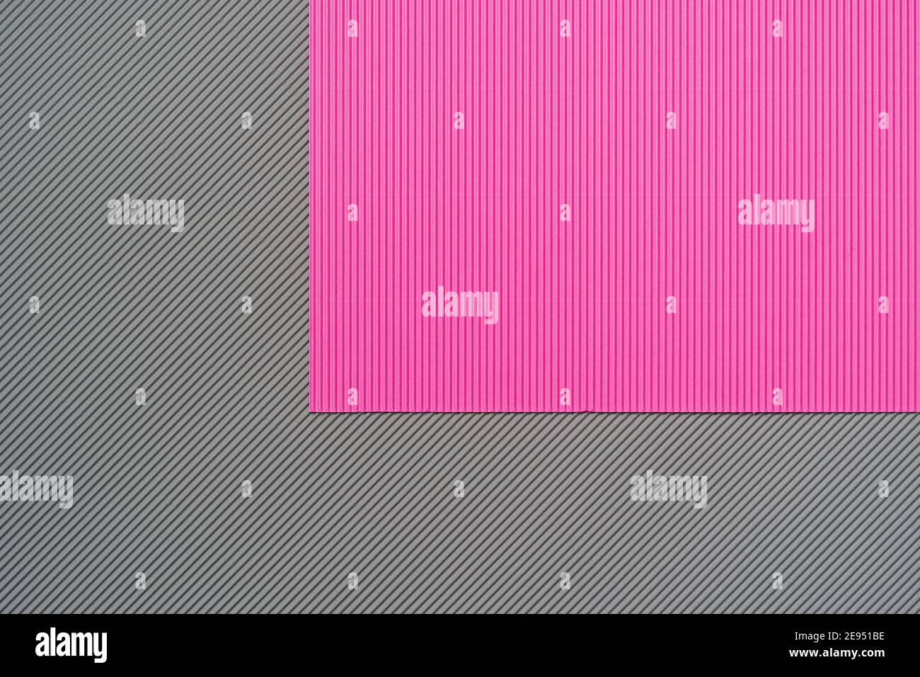 Gray and pink two tone color paper background with stripes. Abstract ...