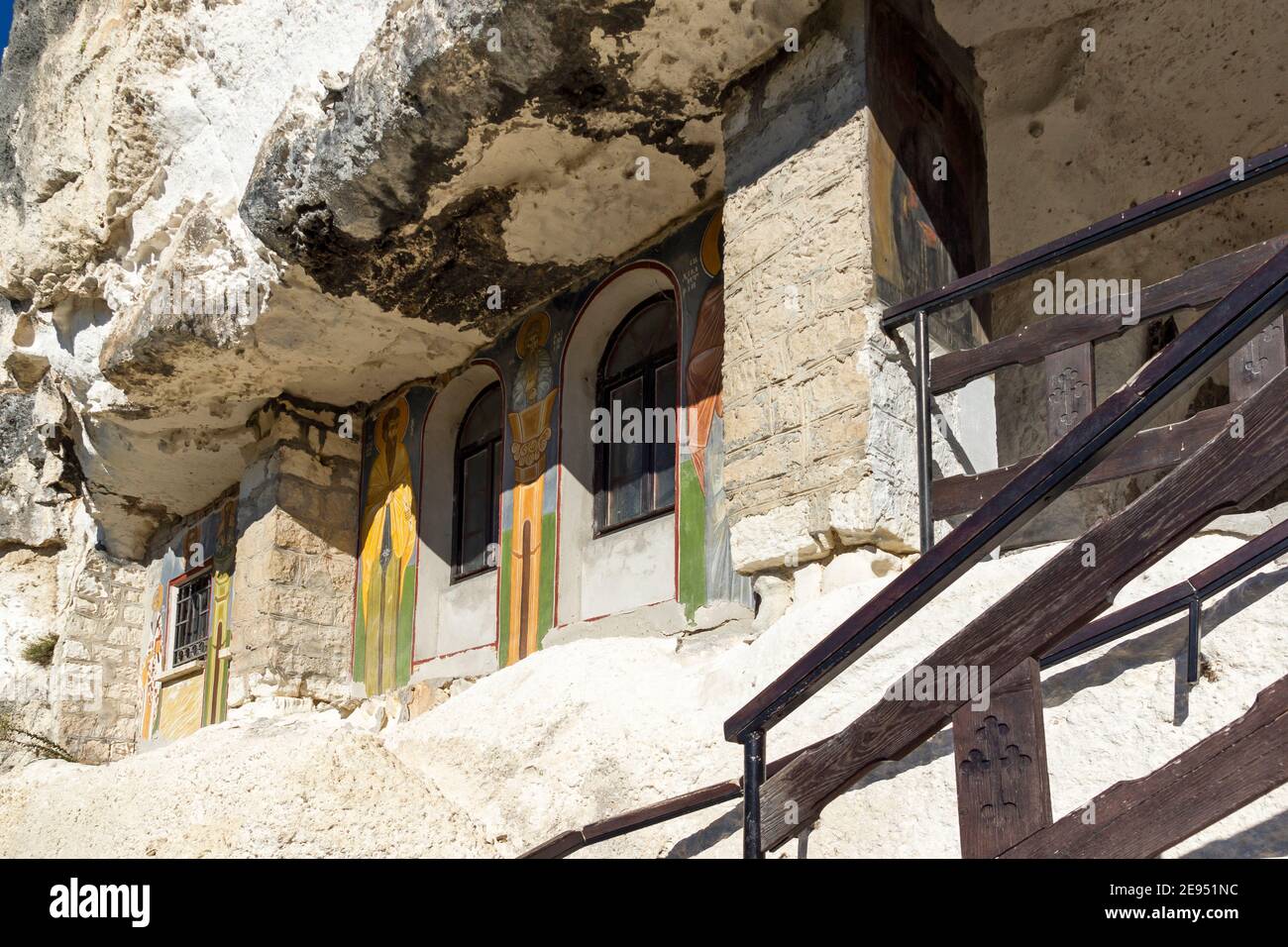 Medieval Basarbovo Rock Monastery, Ruse Region, Bulgaria Stock Photo ...