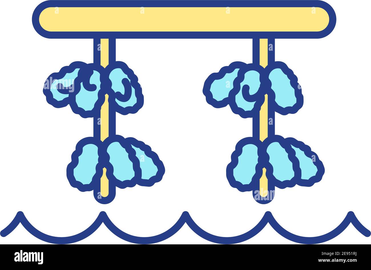 Oyster growing Cut Out Stock Images & Pictures - Alamy