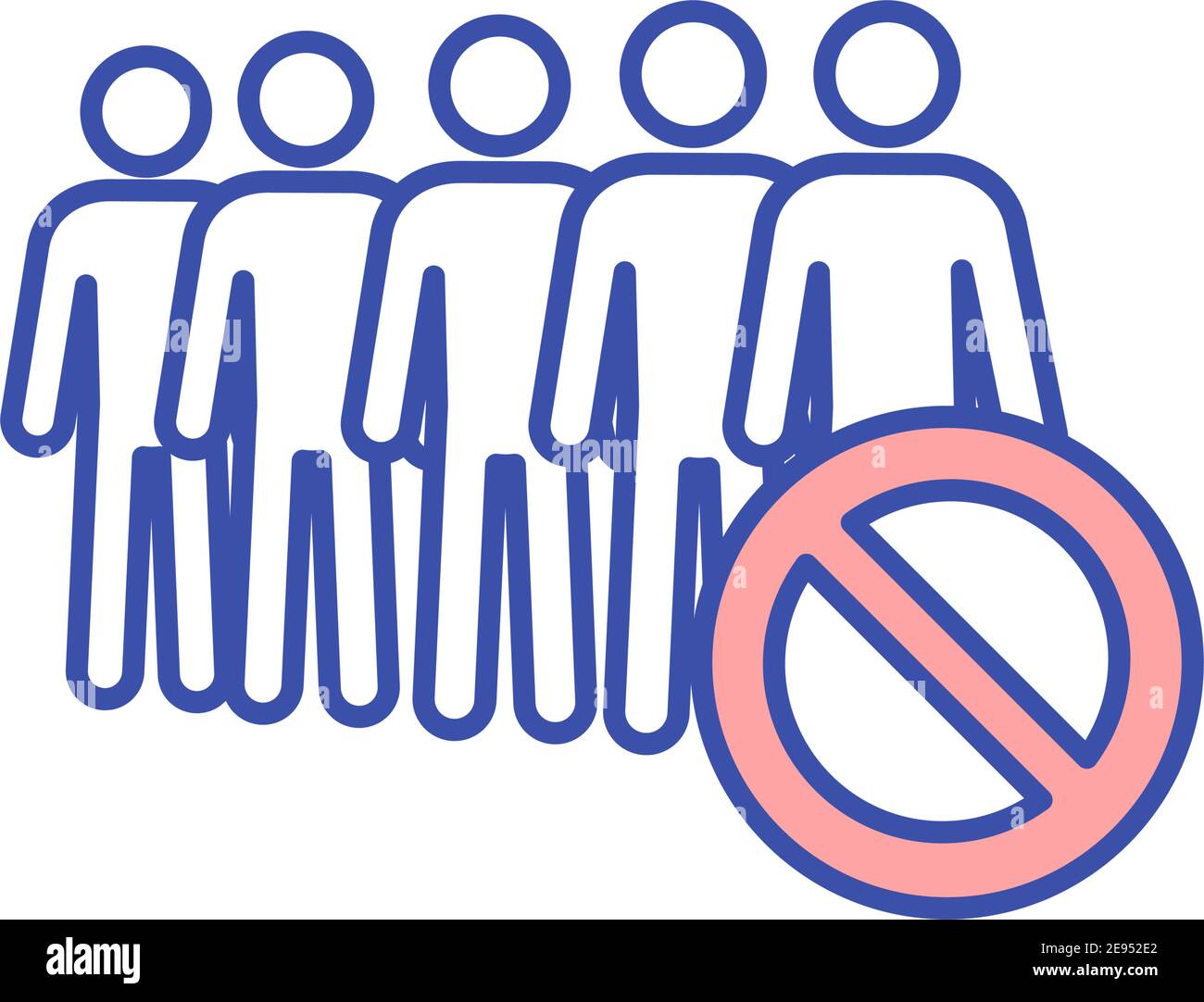 No crowd RGB color icon Stock Vector Image & Art - Alamy