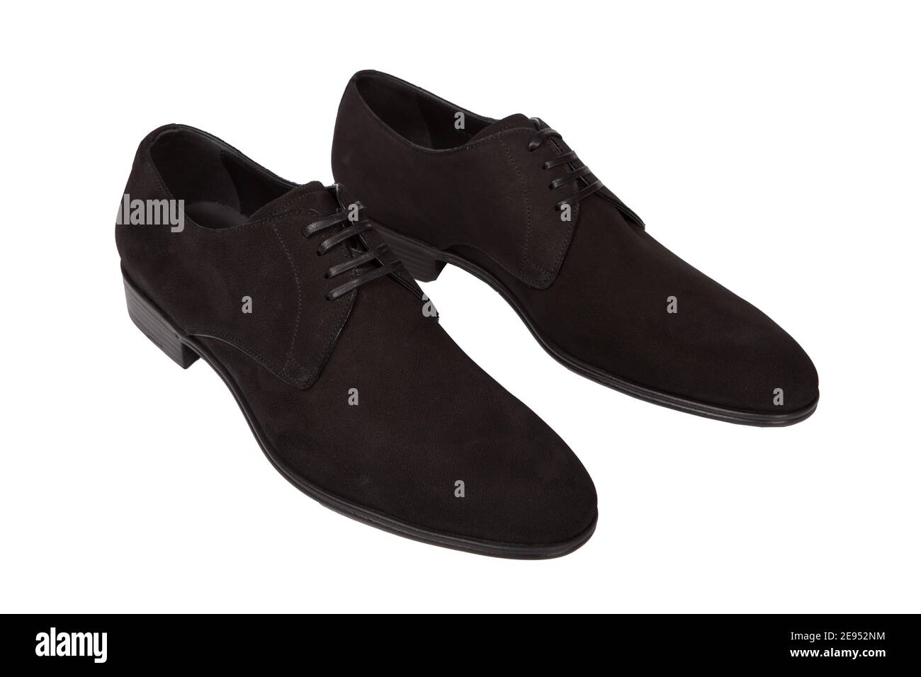 Pair of classic male shoe isolated on a white background Stock Photo ...