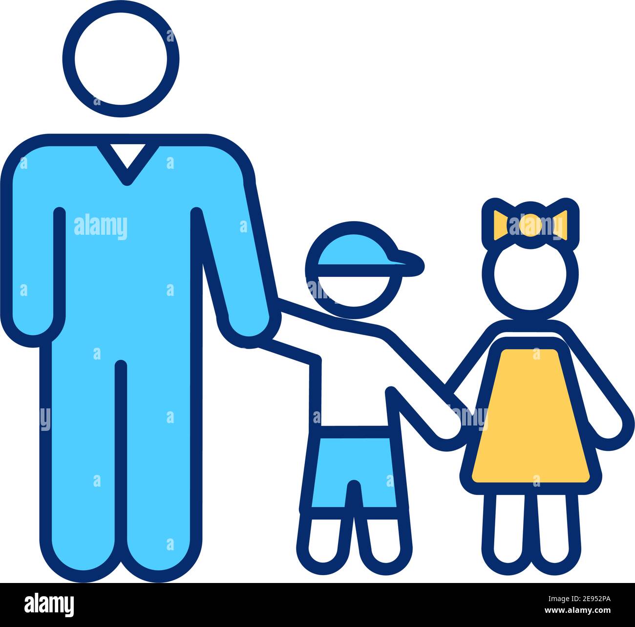 Male single parent Stock Vector Images - Alamy