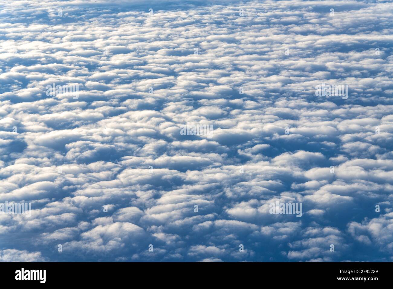 Pattern of clouds seen from a high angle view Stock Photo - Alamy
