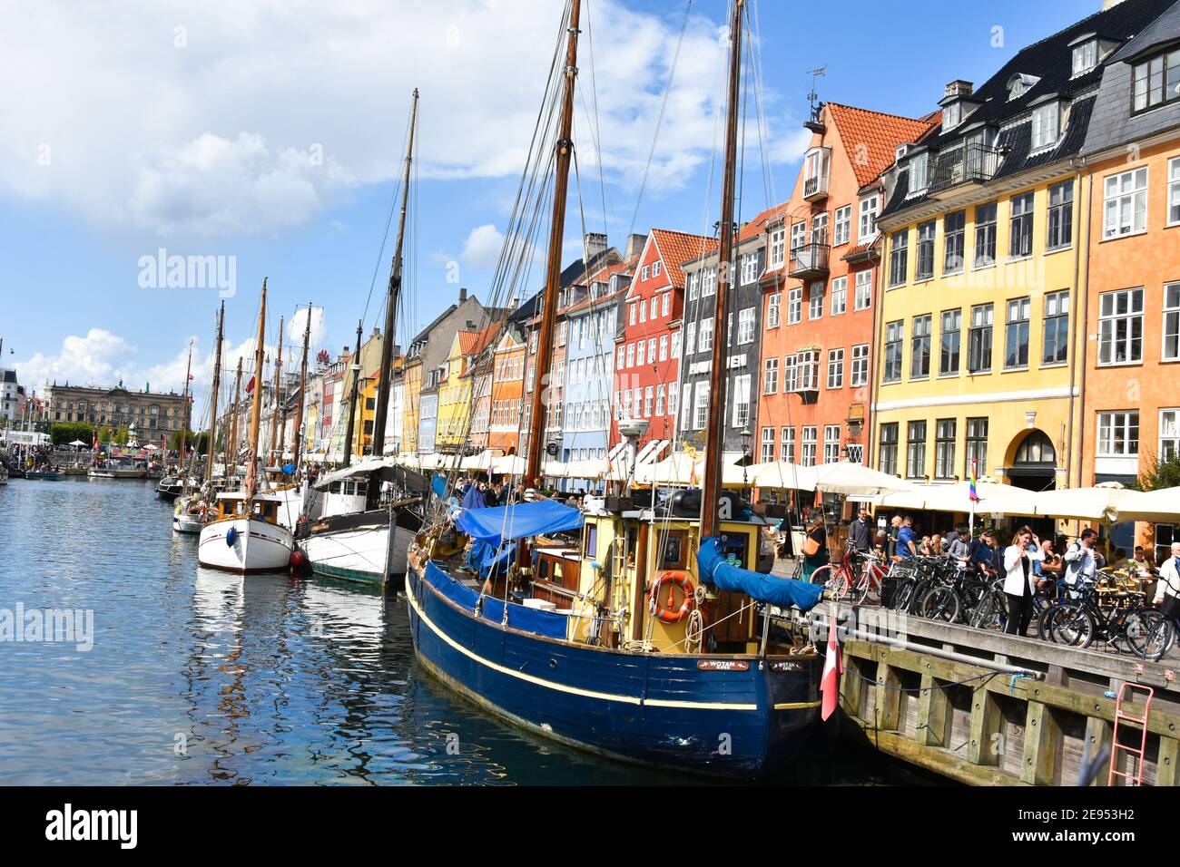 Copenhagen, Denmark. Scenic summer view of Nyhavn pier Stock Photo - Alamy