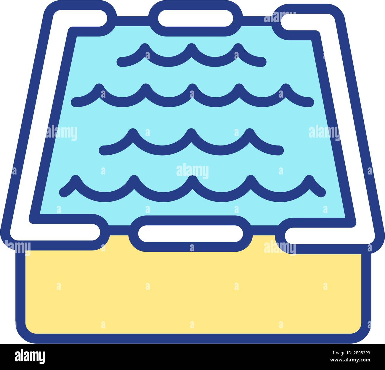 Artificial pond RGB color icon Stock Vector Image & Art - Alamy
