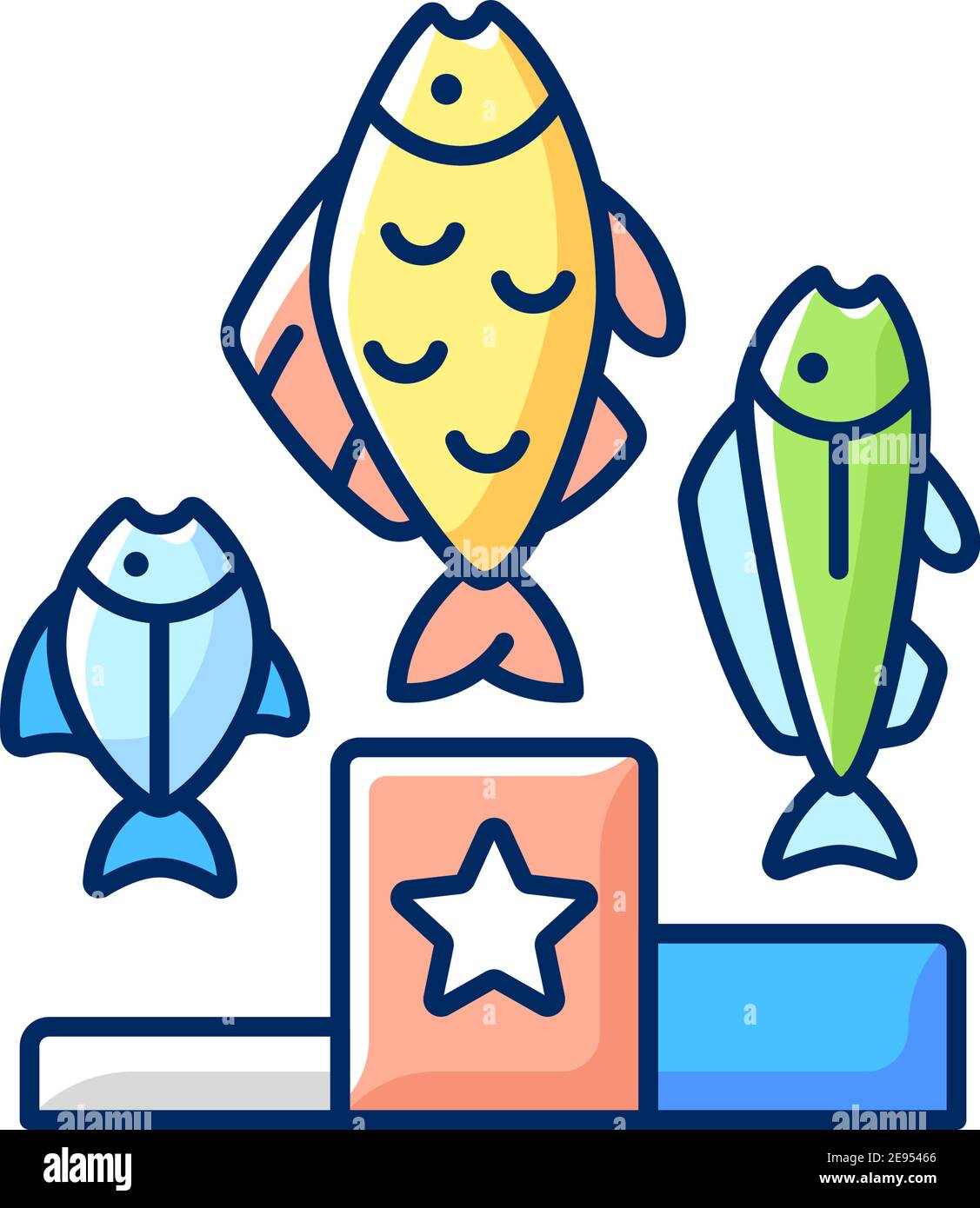 Fishing tournament RGB color icon Stock Vector Image & Art - Alamy