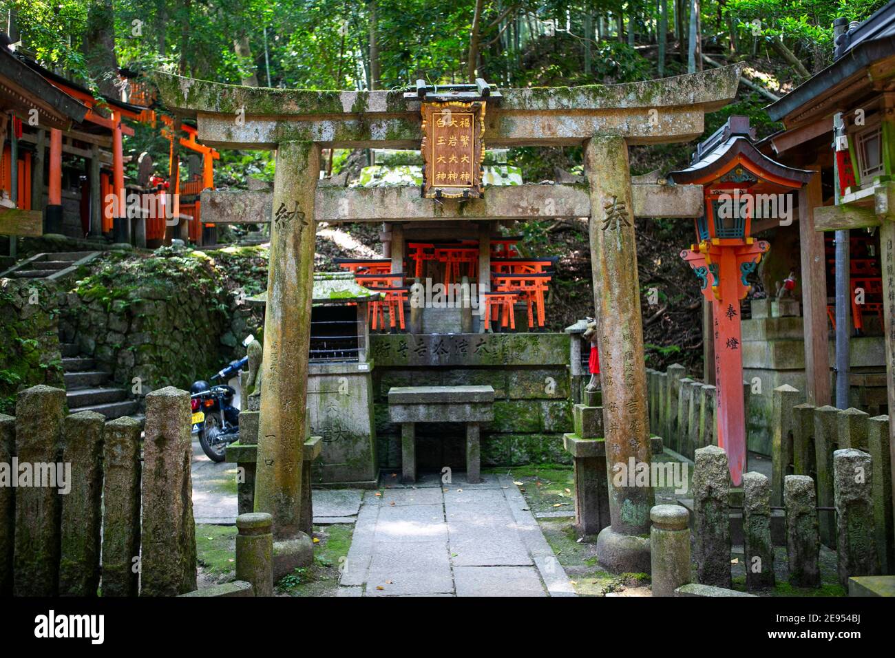 An old zen temple in Fushini Inari in Kyoto, Japan Stock Photo - Alamy