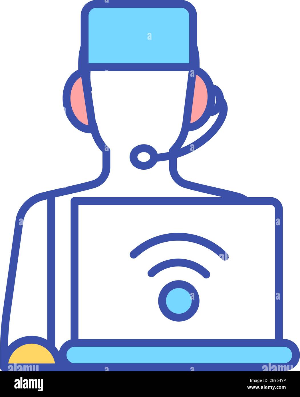 Interactive medicine RGB color icon Stock Vector Image & Art - Alamy