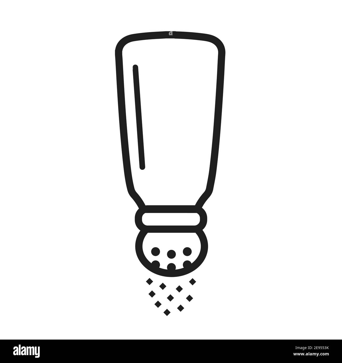 Salt shaker icon on a white background vector Stock Vector Image & Art ...
