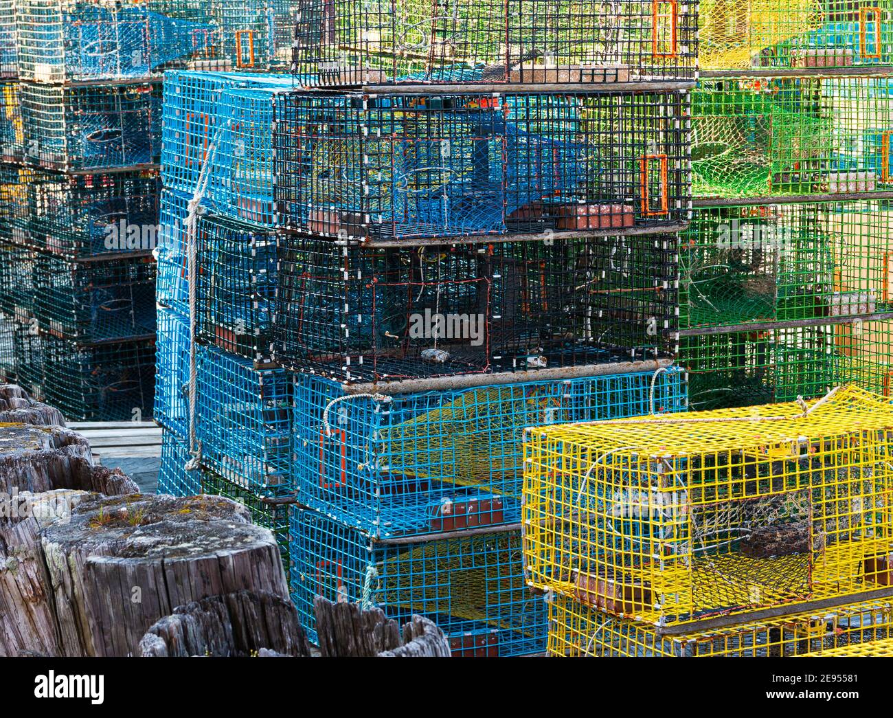Storage of lobster pots hi-res stock photography and images - Alamy