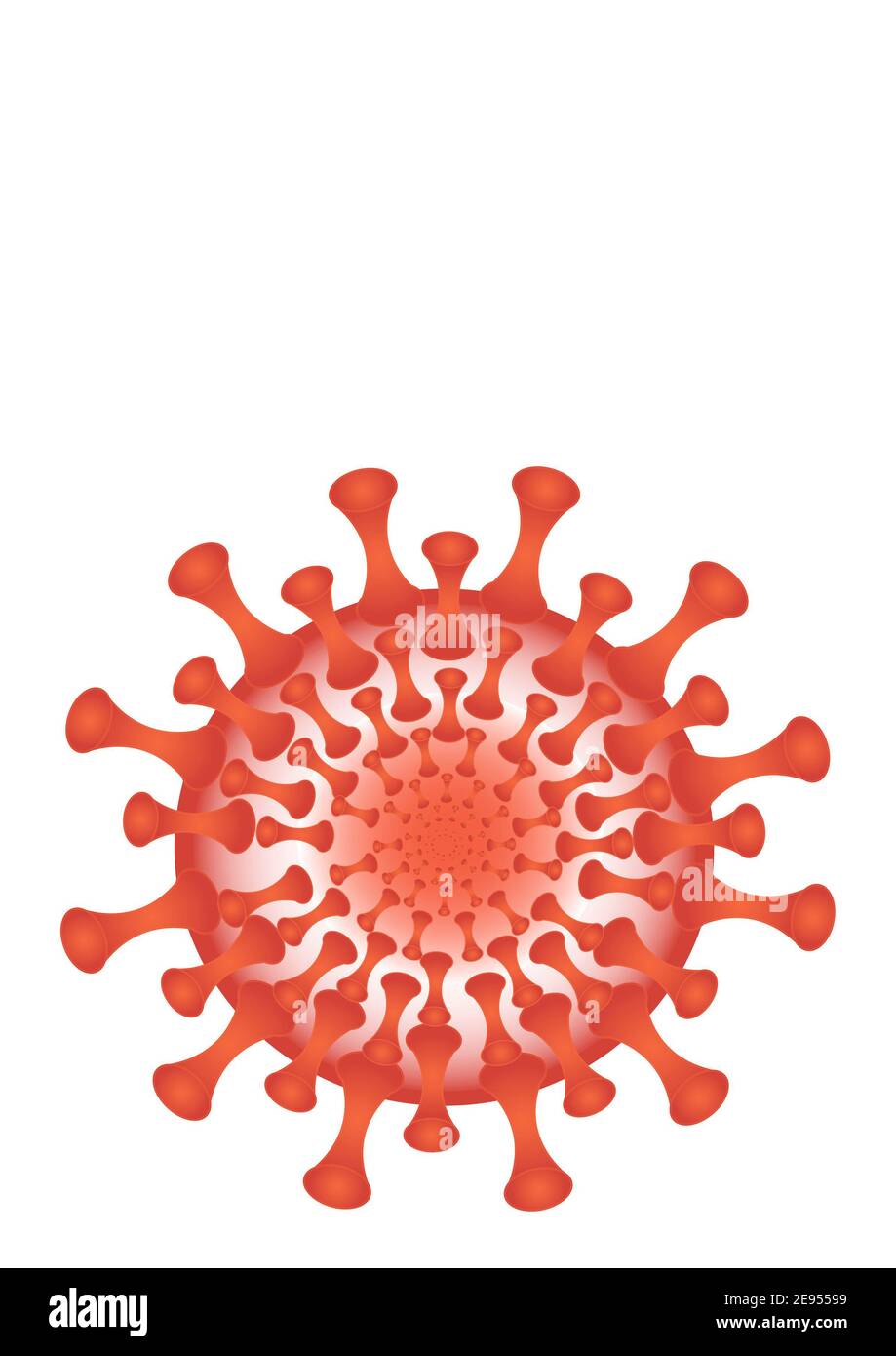 Coronavirus - isolate on a white background, format A4. Cover for a ...